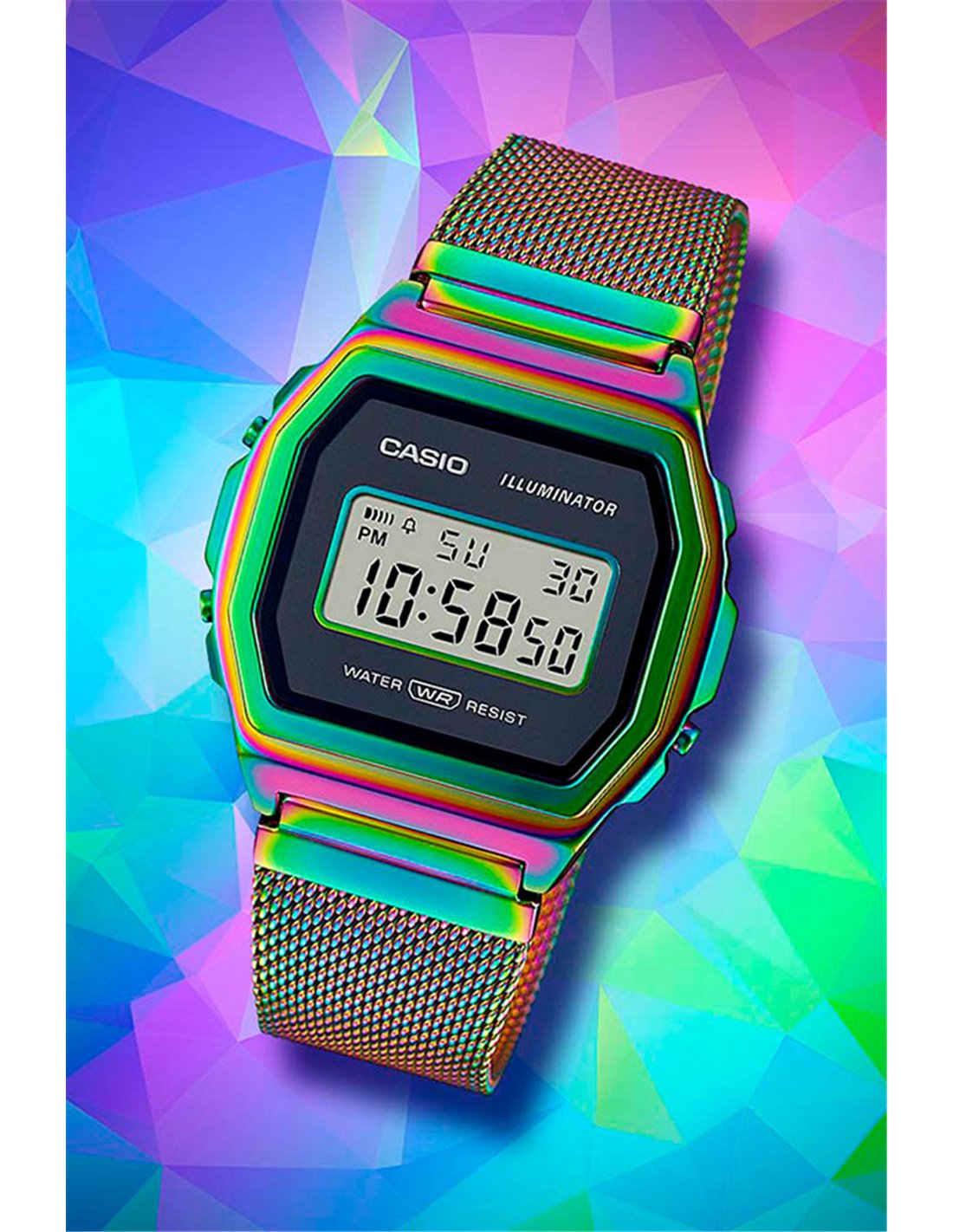 | A1000PRW-1ER | Casio Watch « Vintage ICONIC Premium IP RAINBOW ...