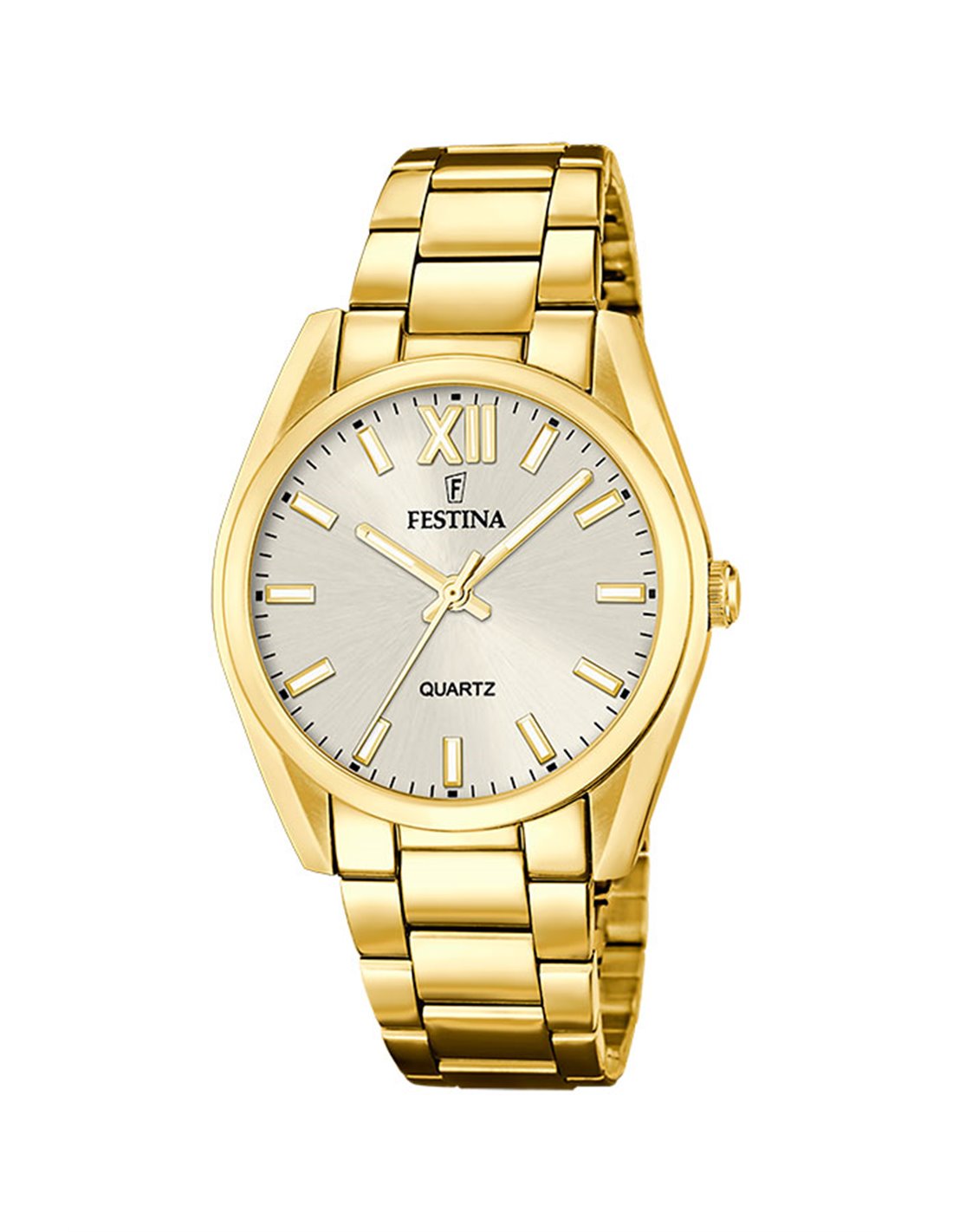 Festina Watch F20640/1 Boyfriend Gold Silver Dial