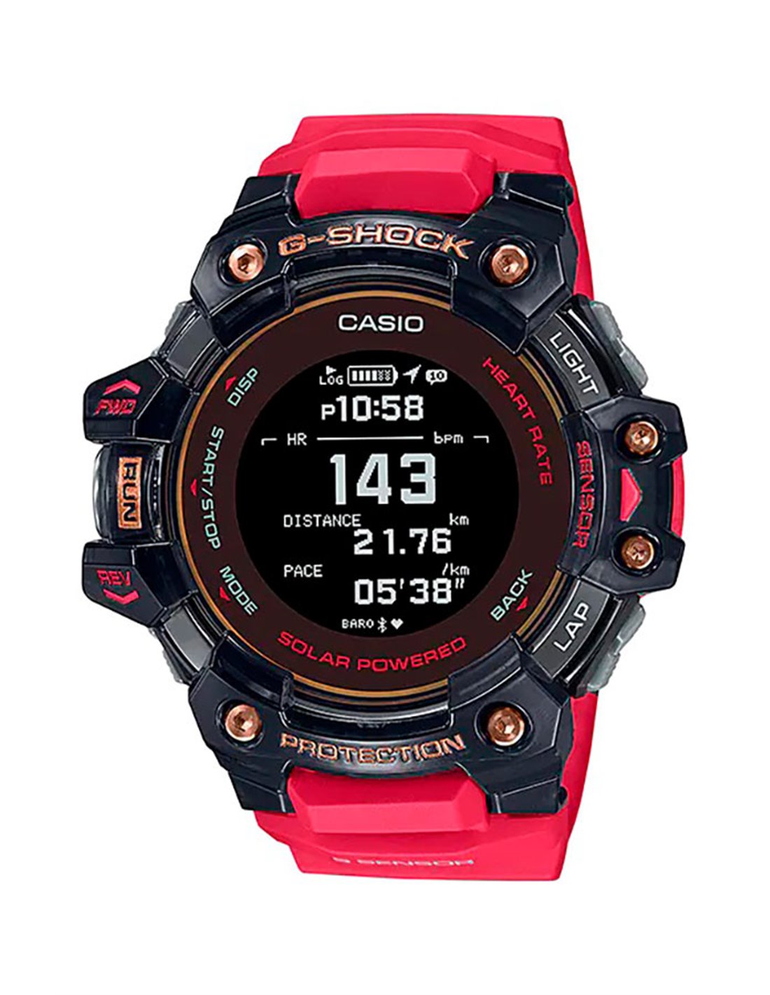 | GBD-H1000-4A1ER | Montre Casio « Bluetooth Step Tracker G-SQUAD » GBD ...