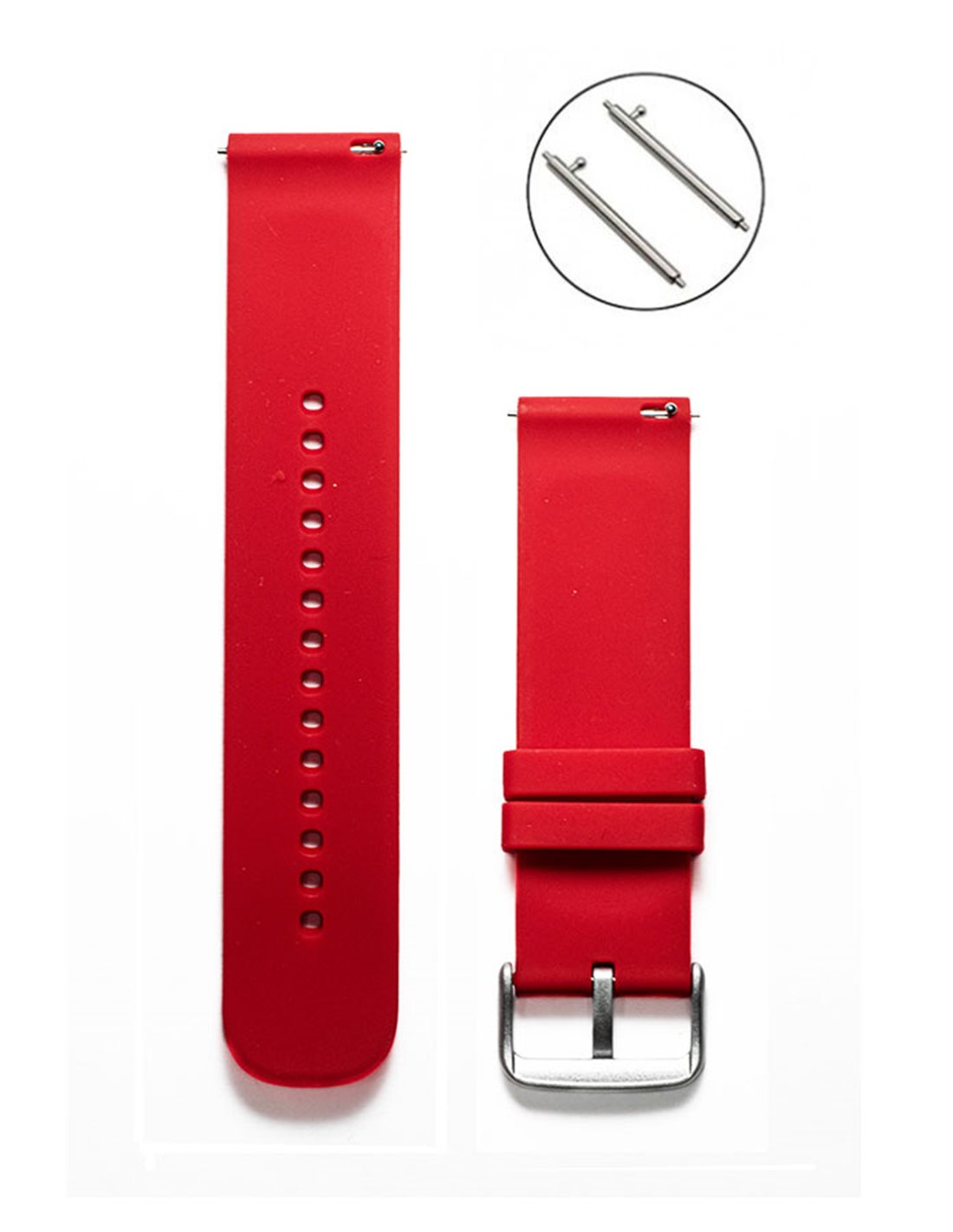 Bracelet Silicone « Universal 22 mm » Rouge