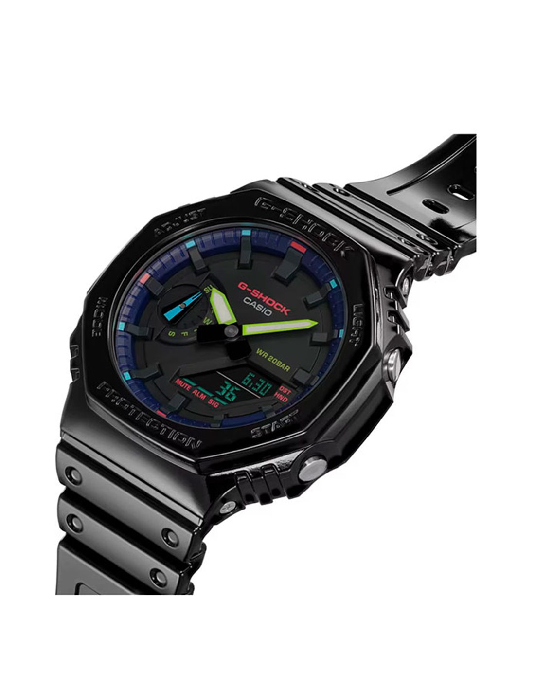 | GA-2100RGB-1AER | Casio « G-SHOCK & G-CARBON VIRTUAL RAINBOW» GA ...