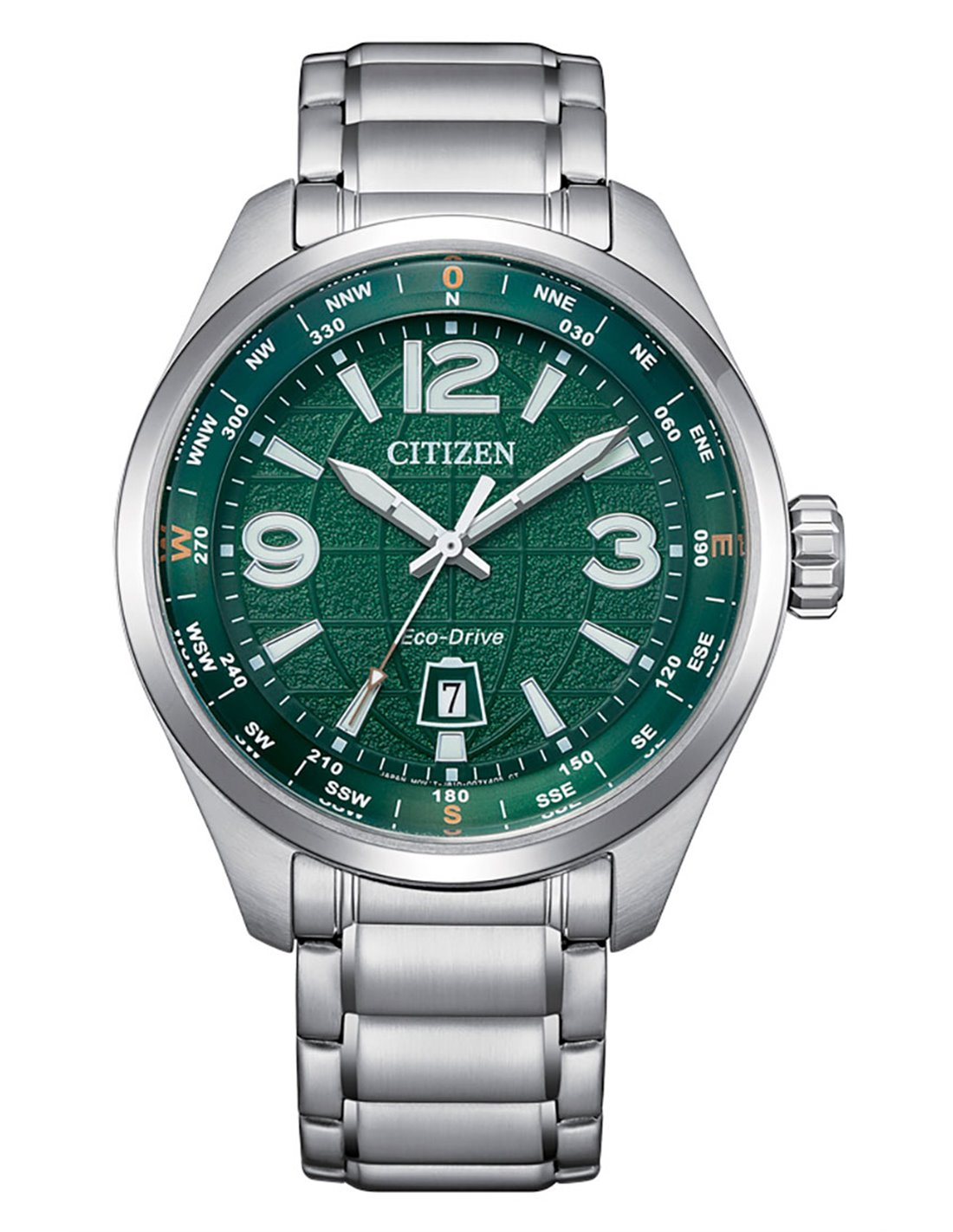 Relógio Citizen AW1830-88X Eco-Drive Of Pilot Traveler Verde