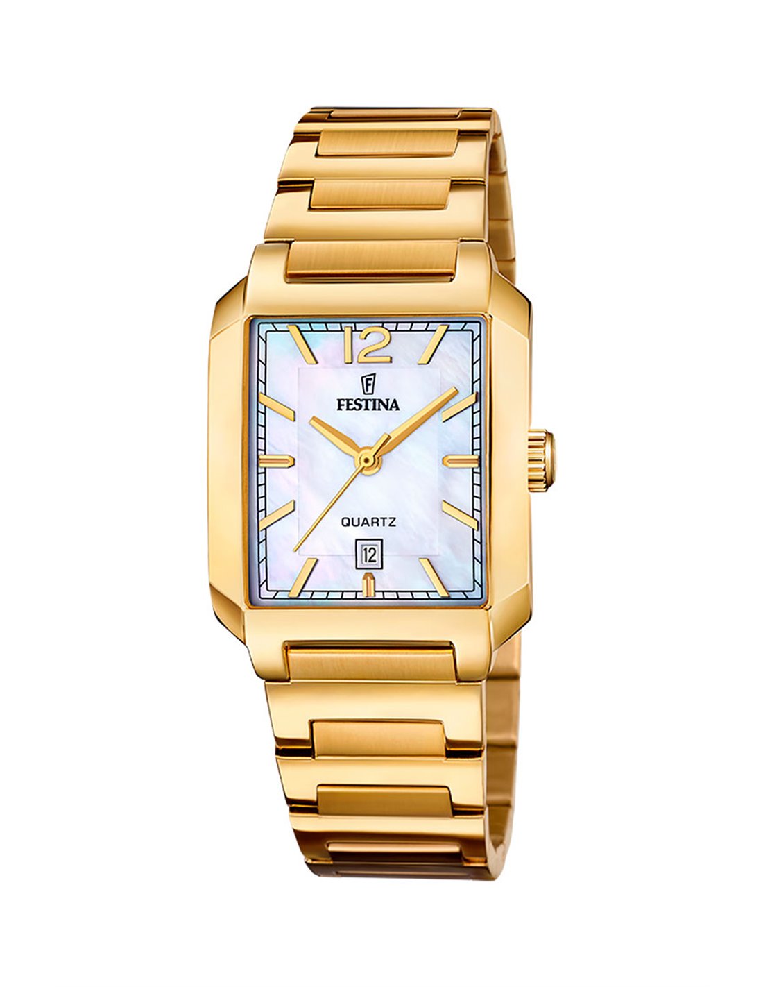 Reloj Festina F20680/2 On the Square Mujer Dorado Esfera Nacar