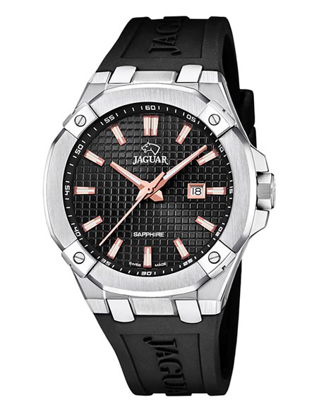 Jaguar Watch J1010/4 Executive Black Rubber Strap