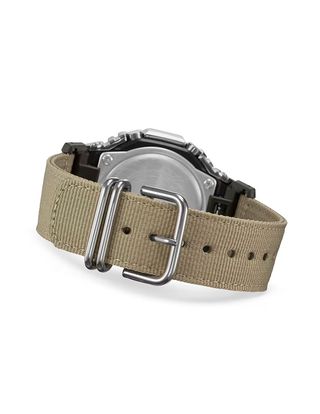 Casio Watch GM-2100C-5AER G-SHOCK Utility Metal Beige Fabric Strap