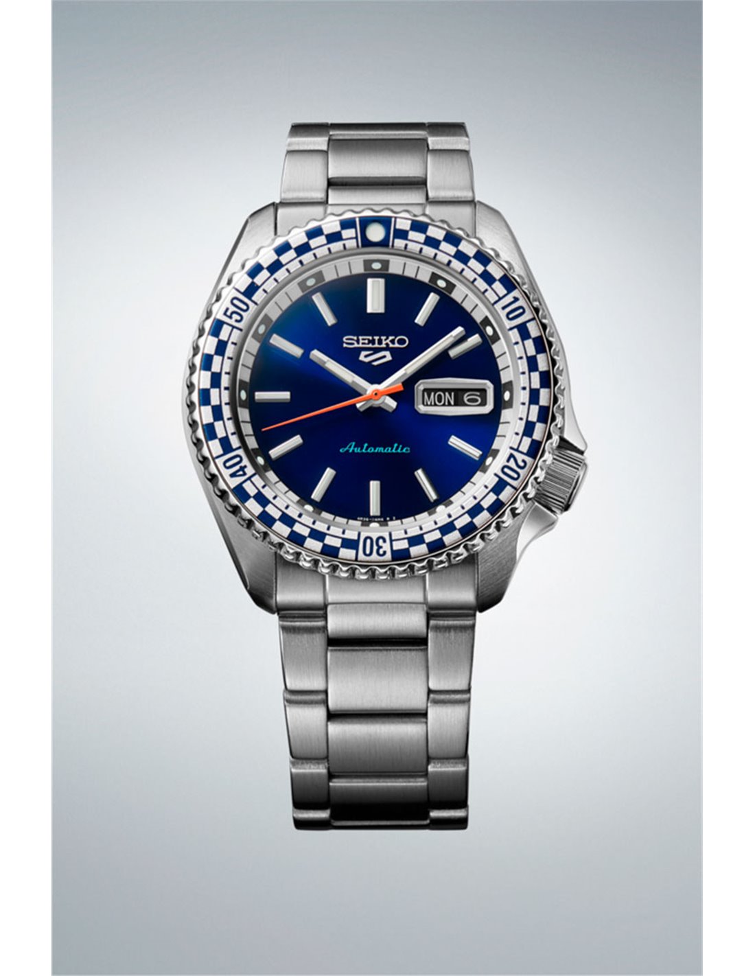 Seiko Watch SRPK65K1 Automatic Nº5 Sports Rally Diver Blue