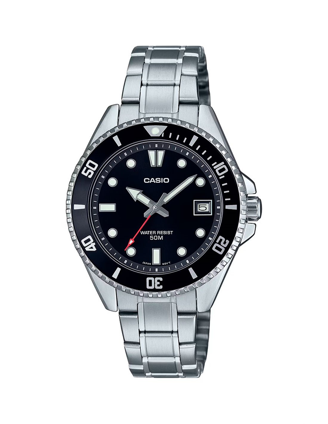 Reloj Casio MDV-10D-1A1VEF Collection Negro Correa Acero