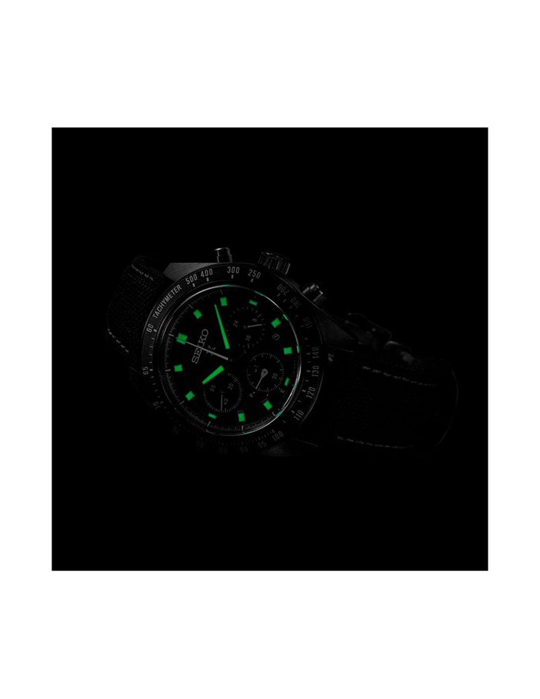 Seiko Watch SSC923P1 Solar Prospex Speedtimer Black Series Night Vision