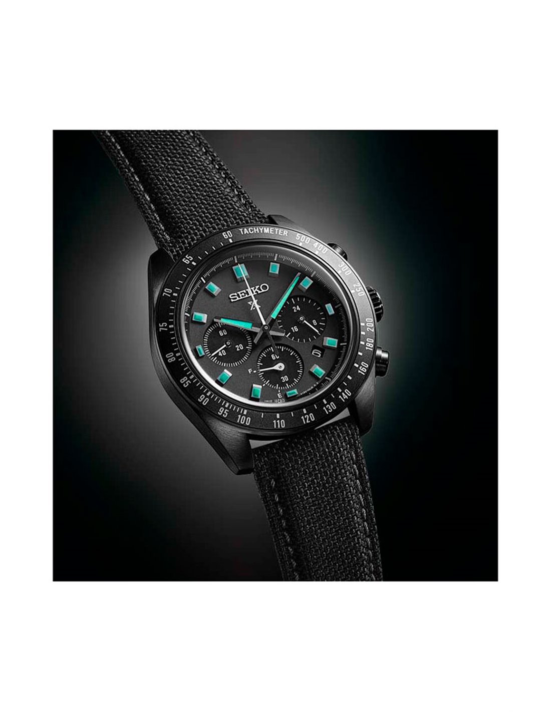 Seiko Watch SSC923P1 Solar Prospex Speedtimer Black Series Night Vision