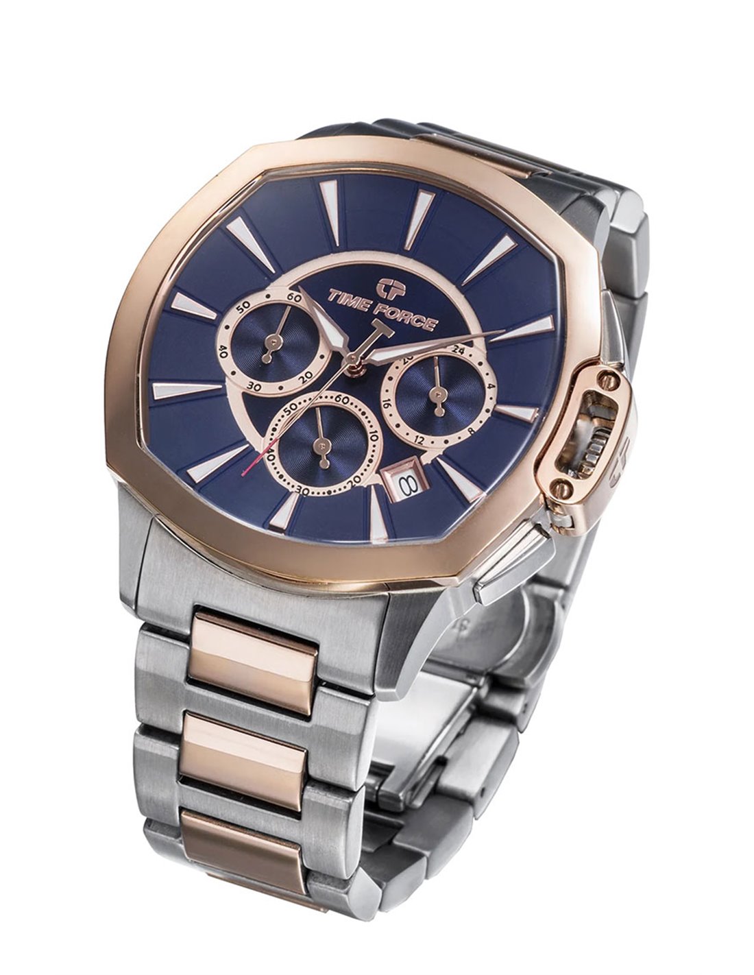 Time Force Watch TF5029MAR-03M Saratoga Carre Tonneau