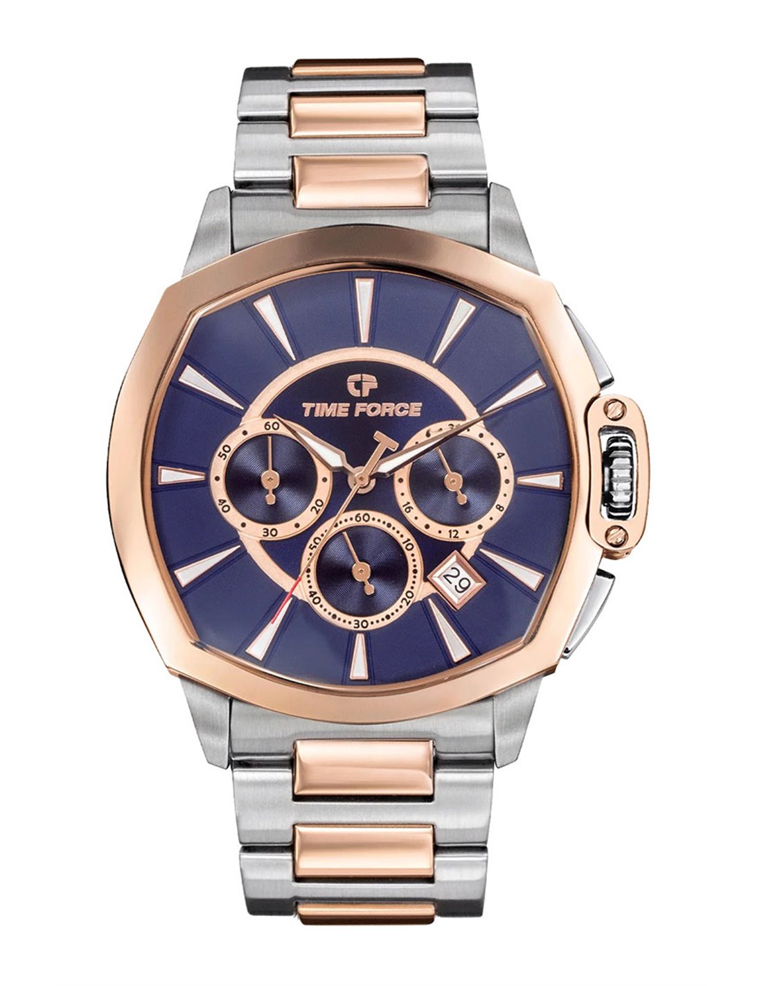 Time Force Watch TF5029MAR-03M Saratoga Carre Tonneau