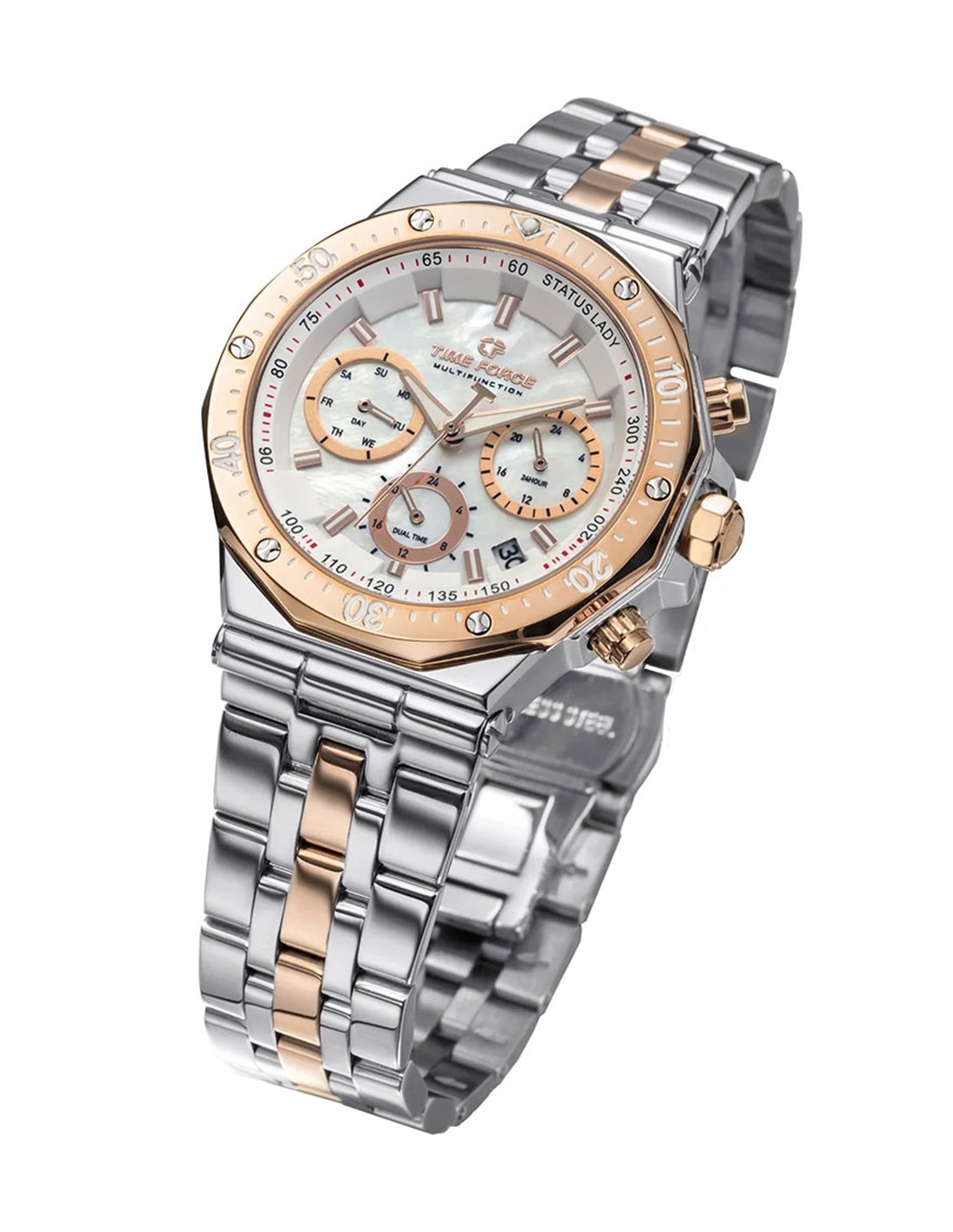 Time Force Watch TF5025LAR-N02M Status Chrono Lady