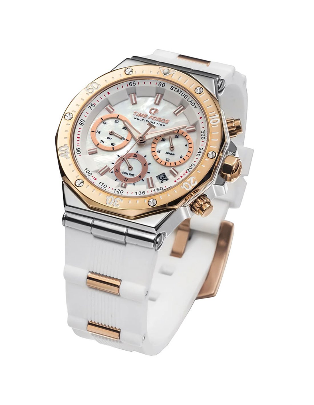 Time Force Watch TF5025LAR-N02 Status Chrono Lady