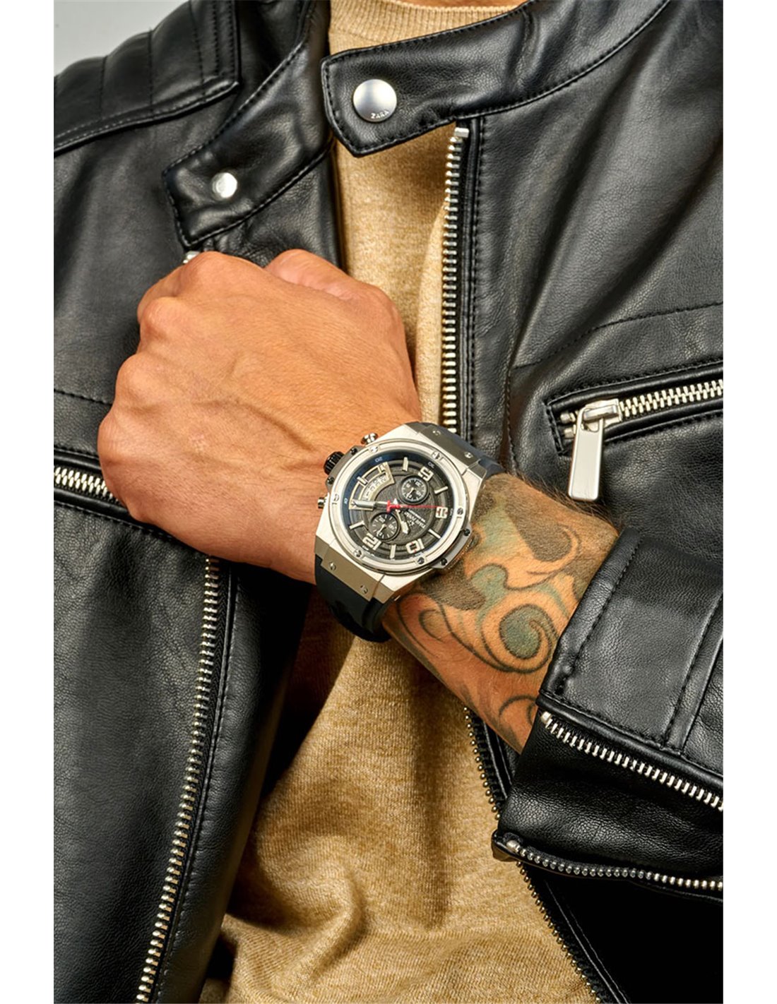 Time Force Watch TF5024M-01 Vortex Chrono