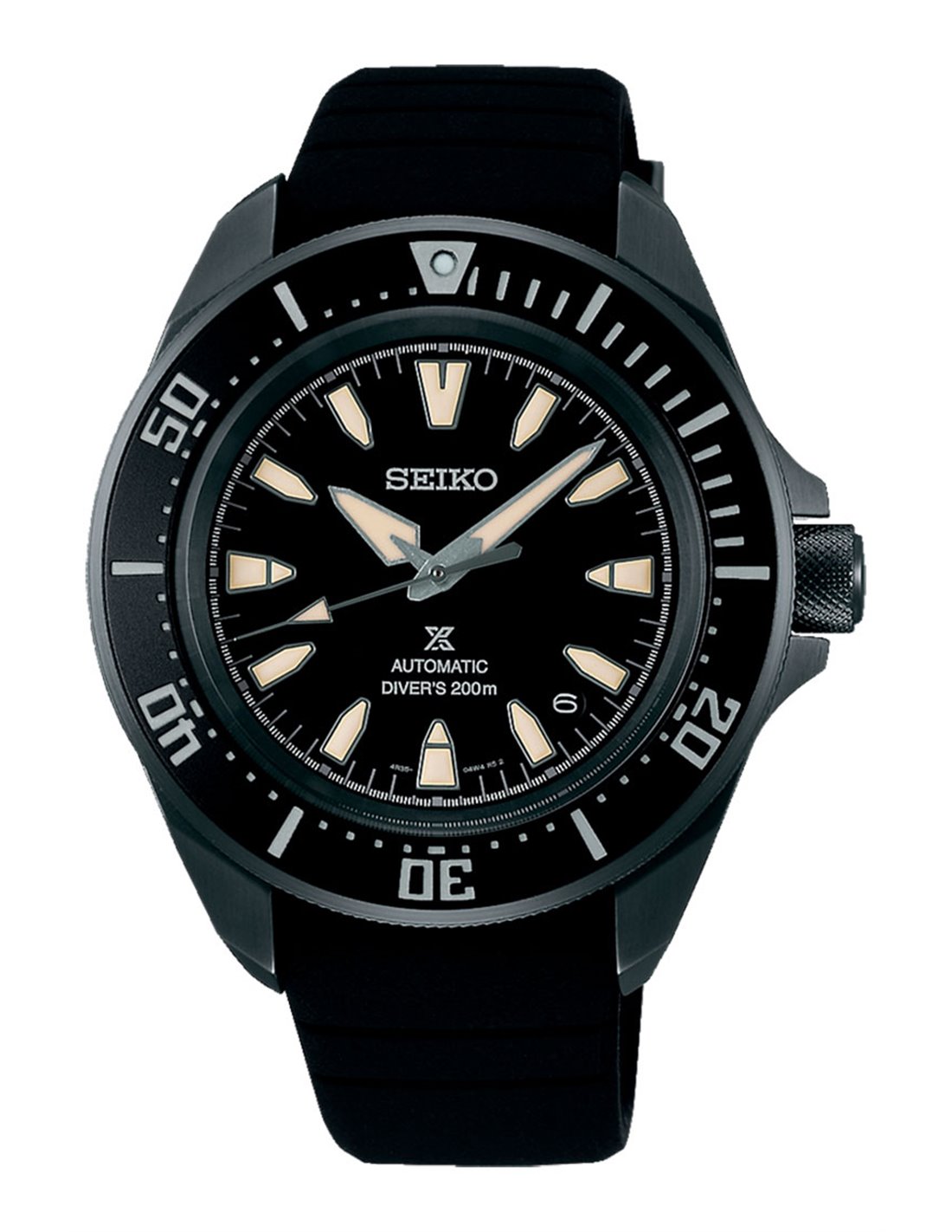SRPL15K1 Montre Seiko Prospex Samurai Bracelet en Caoutchouc Dark Serie
