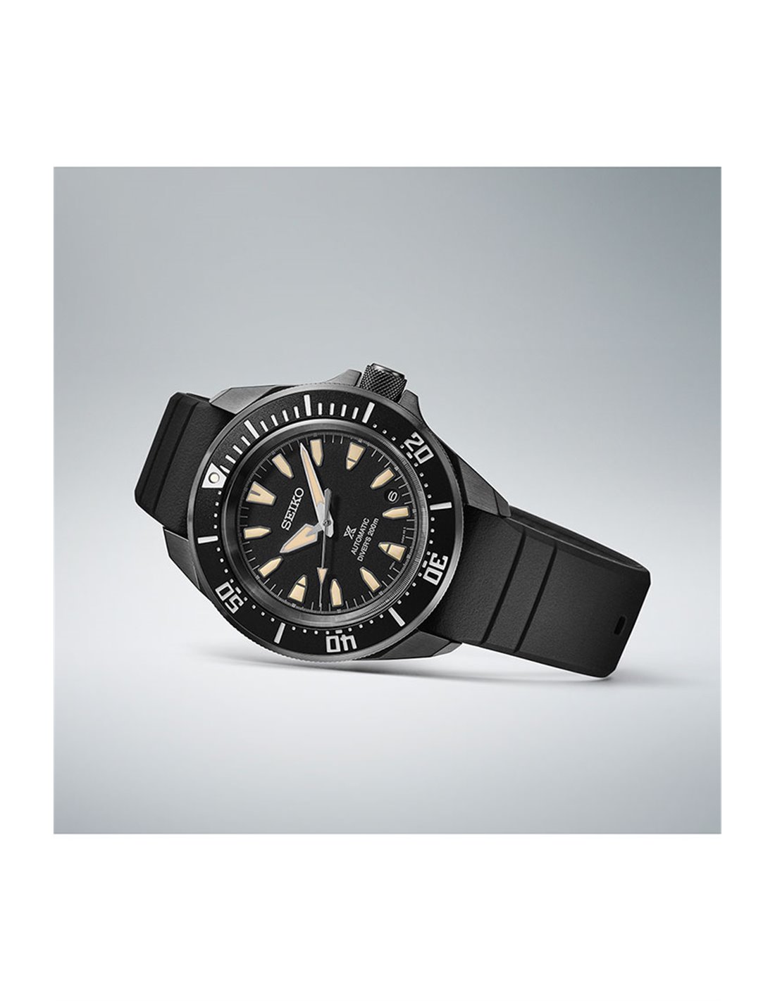 SRPL15K1 Montre Seiko Prospex Samurai Bracelet en Caoutchouc Dark Serie