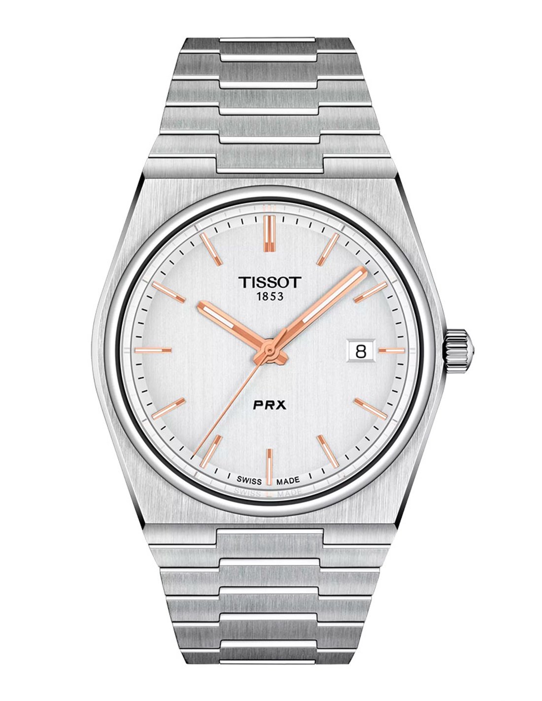 Reloj Tissot T137.410.11.031.00 T-Classic PRX Quartz Plata Ip Rosa