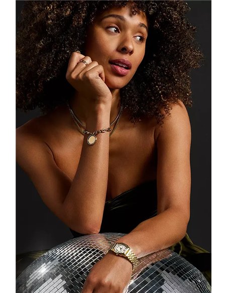 Relógio Fossil Harlow ES5361 Mulher, Aço Dourado