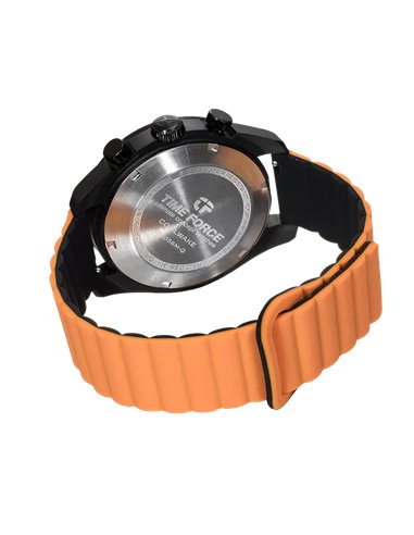 Time Force TF5056M-Q Coolwake Watch | Black and Orange