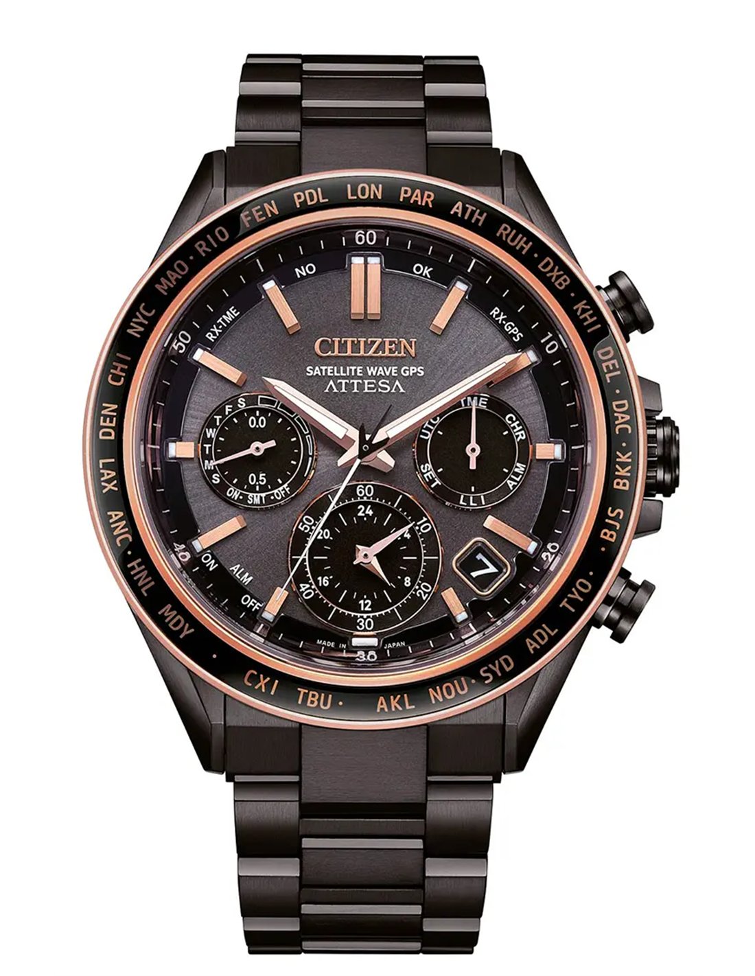 Citizen CC4074-61W Satellite Wave GPS Attesa | Black Dial
