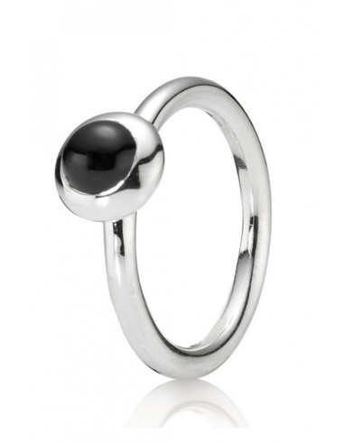 Sortija Pandora con Piedra Negra Onix