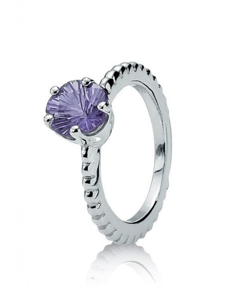 Sortija Pandora con Piedra Amatista